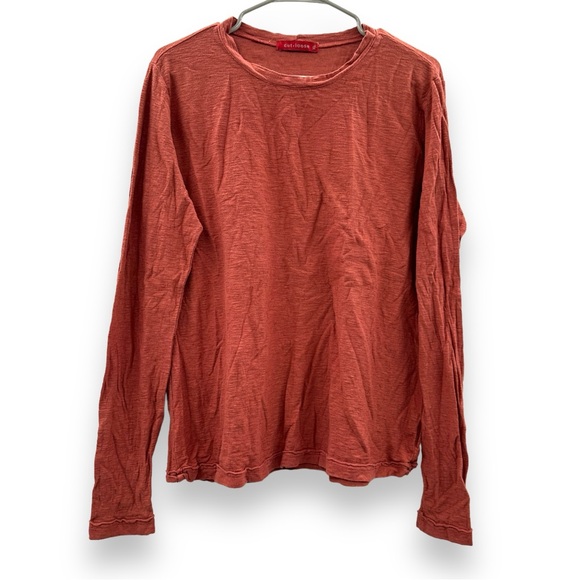 cut loose | Tops | Cut Loose Rust Orangered Long Sleeve Basic Tee Shirt ...
